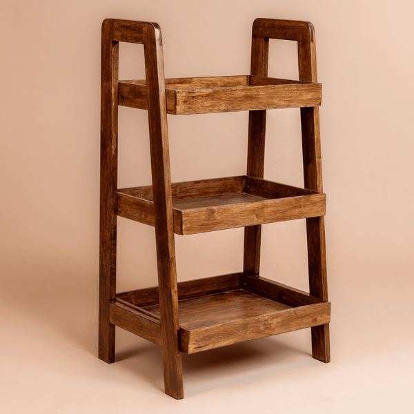 Stylish Wooden Shelf Rack – Ideal for Living Room, Office, and Kitchen