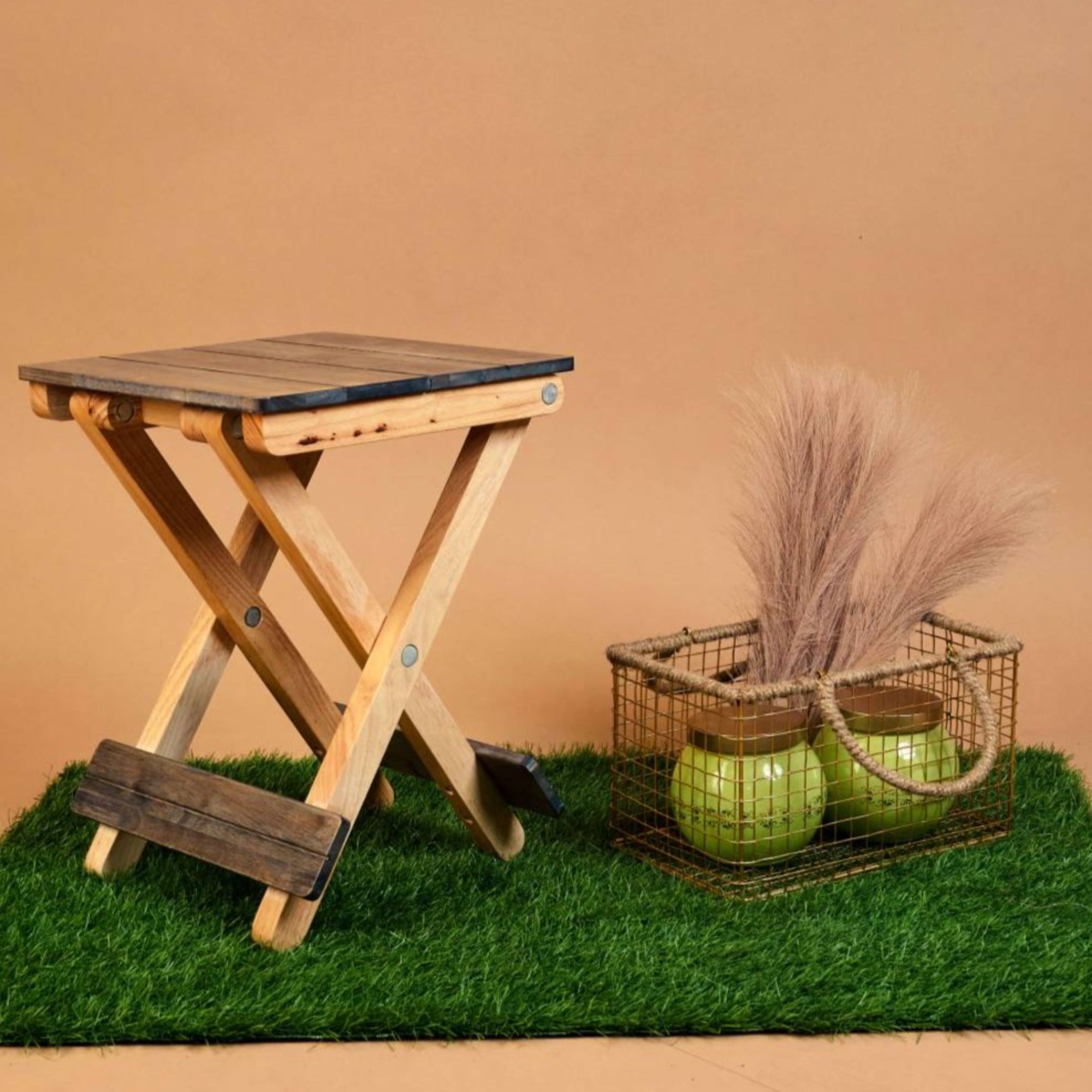 Foldable Compact Wood Stool: Stylish and Practical Seating Solution ...