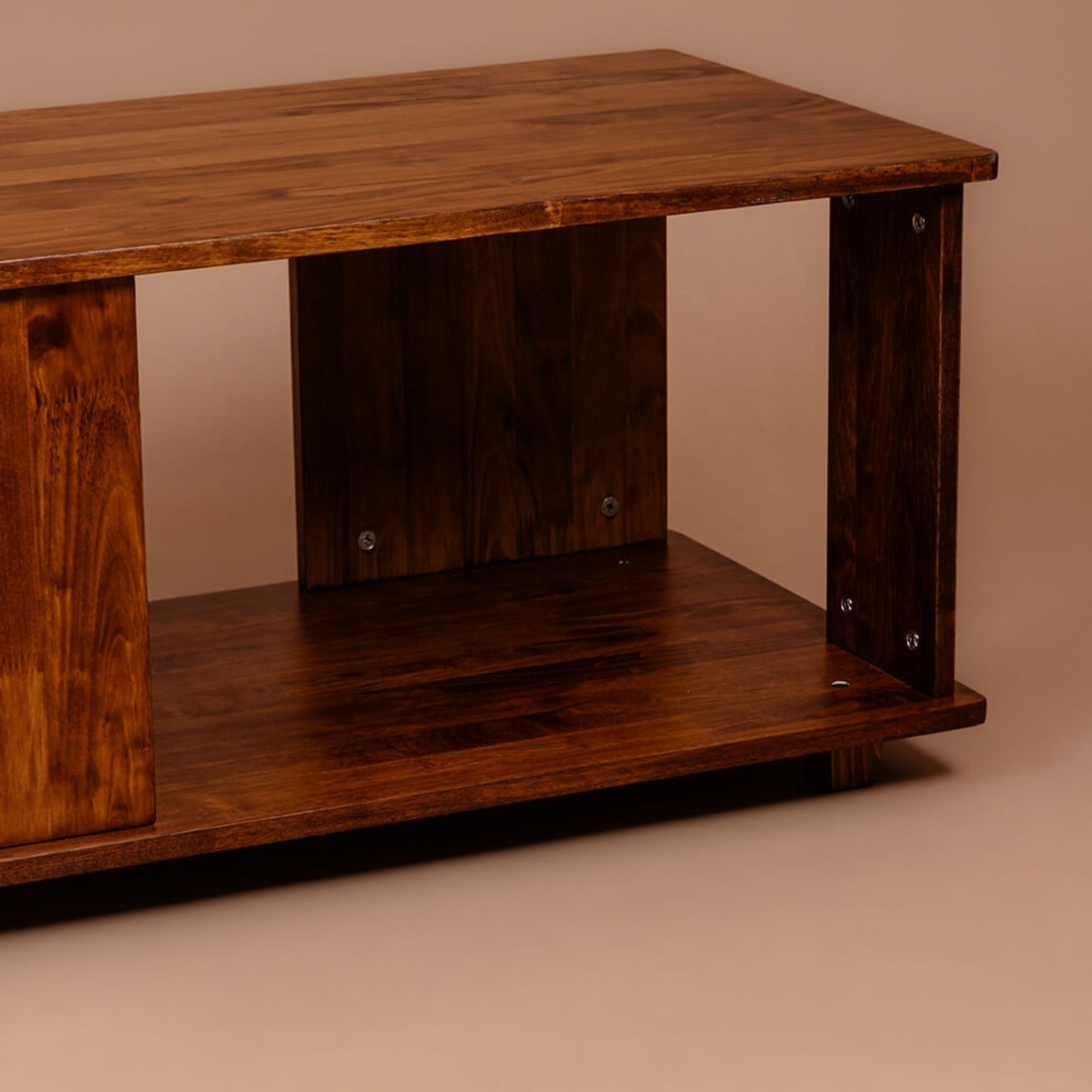 Rectangular Retreat | Solid Wood Coffee Table - Open Storage – Wood Trendz